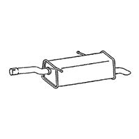 Klarius Rear Silencer | Euro Car Parts