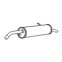 Klarius Rear Silencer | Euro Car Parts