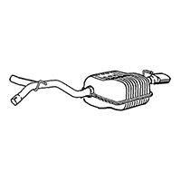 Klarius Rear Silencer | Euro Car Parts