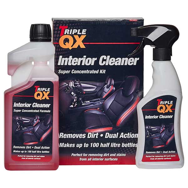TRIPLE QX Super Concentrated Interior Cleaner 1ltr + Trigger Bottle ...