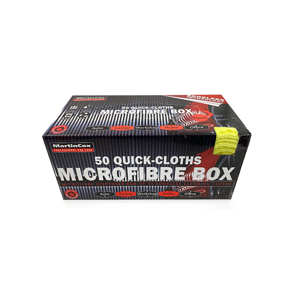 Martin Cox Quick Cloth Microfiber Cloth Dispenser Box of 50 | Euro Car ...