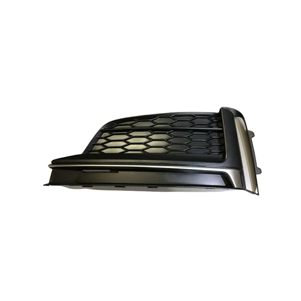 PLATINUM Osf Bumper Grill A5 17- No Fog Light Dark Chrome Matt ...