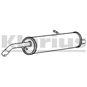 Klarius Rear Silencer | Euro Car Parts
