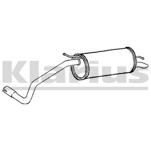 Klarius Rear Silencer | Euro Car Parts